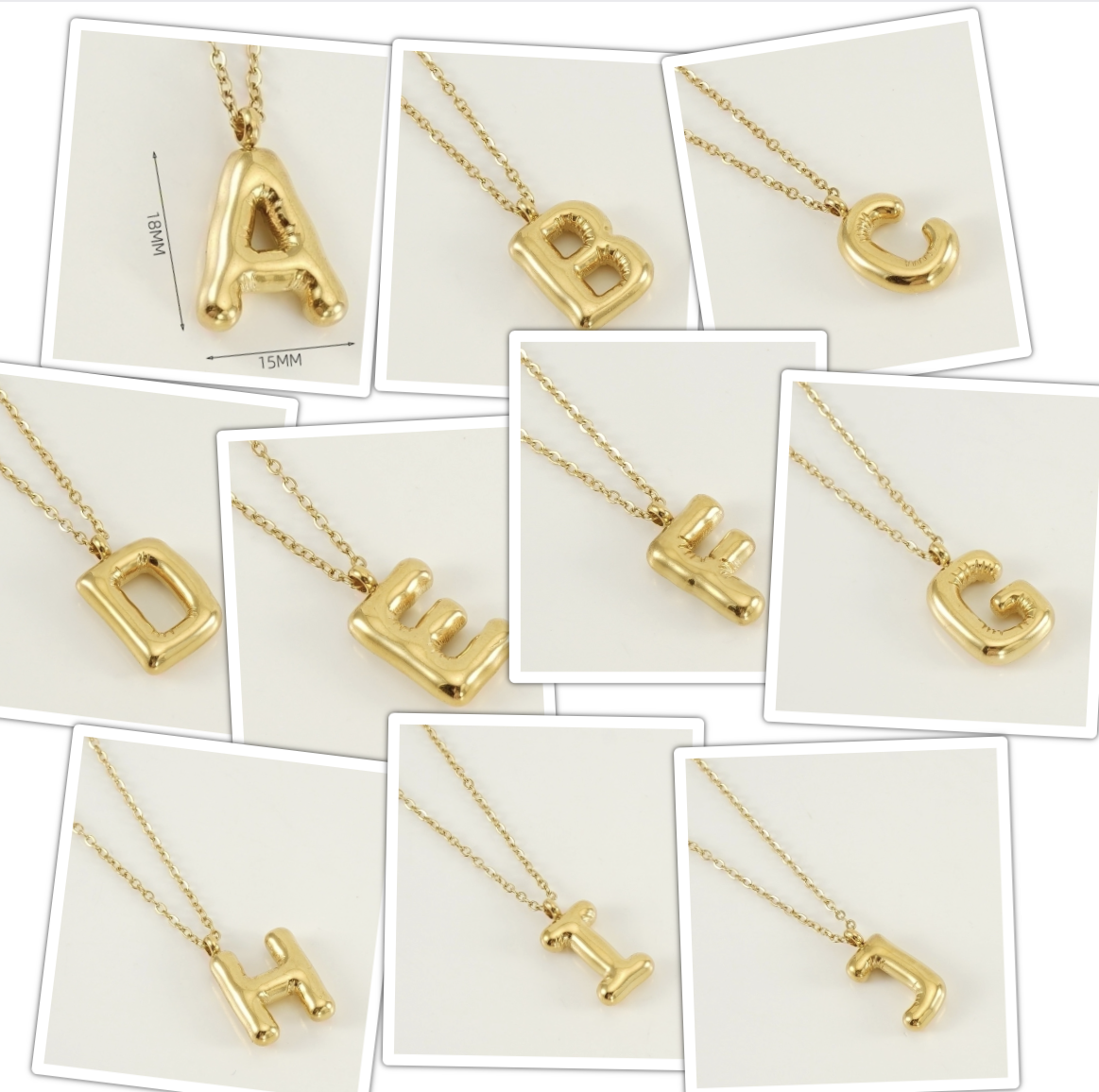GD Initial Chain (17 inch) – Nylram Jewelry Collection