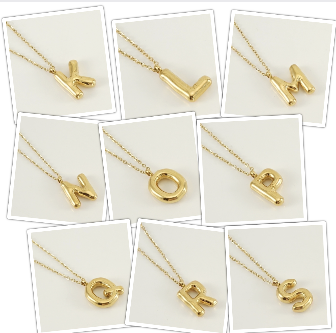 GD Initial Chain (17 inch) – Nylram Jewelry Collection