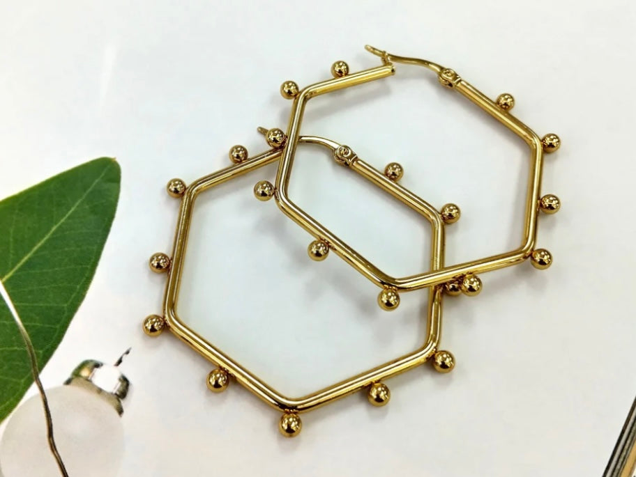 GD SPIKE EARRINGS – Nylram Jewelry Collection