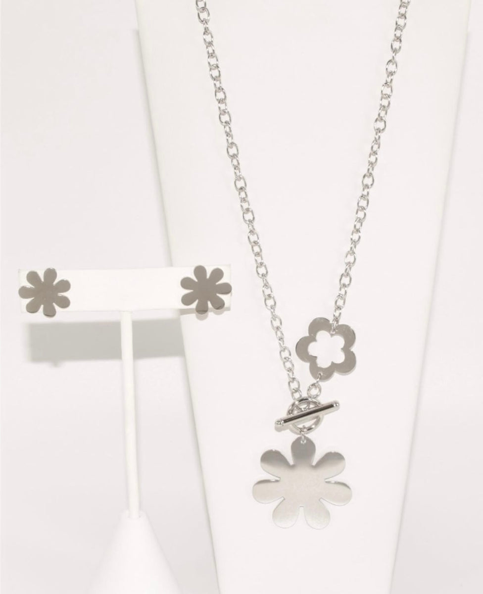 SLV FLOWER SET – Nylram Jewelry Collection