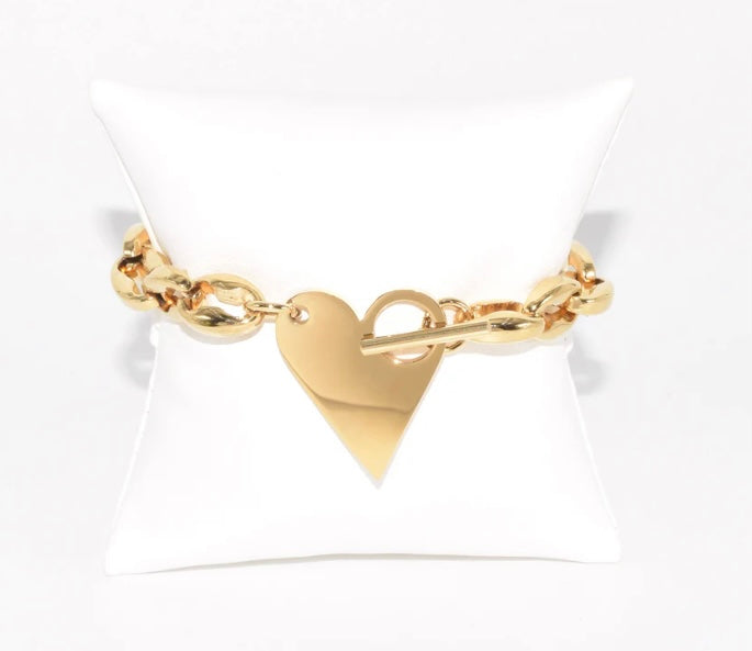 GD HEART BRACELET – Nylram Jewelry Collection